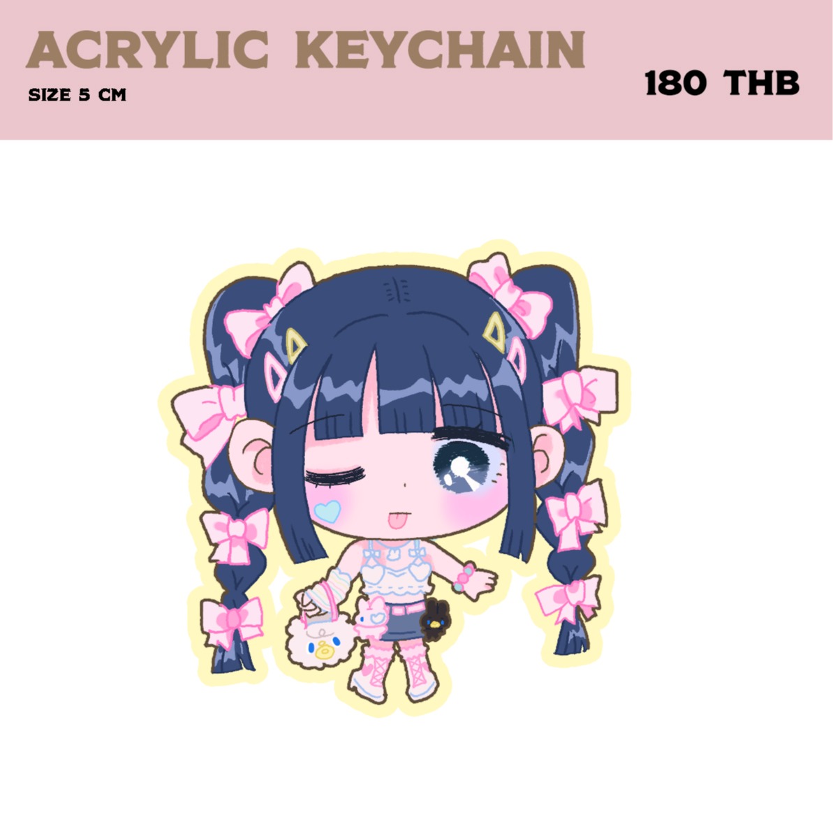 Acrylic keychain - Y2k gal
